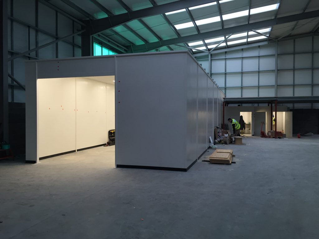 Industrial Partition Installation 1 - Industrial Partition Systems